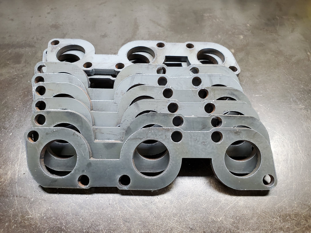 Vg30/vg33 exhaust manifold flanges – Pucker Factory Fabrication